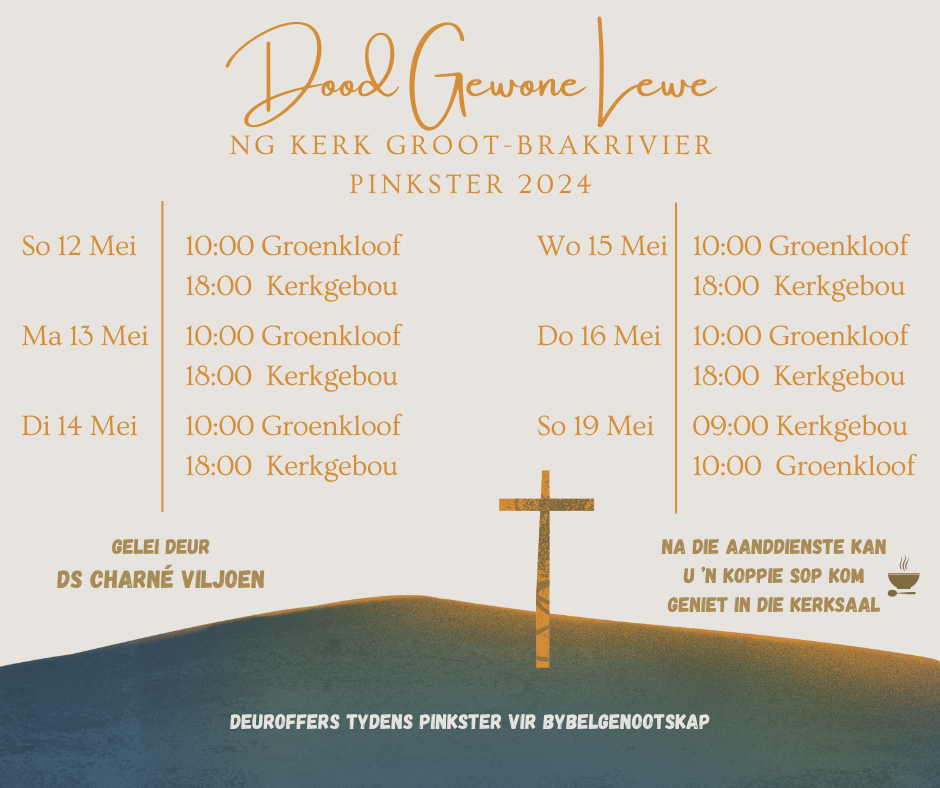 Pinkster 2024 - Ds. Charne Viljoen – NG Kerk Groot-Brakrivier